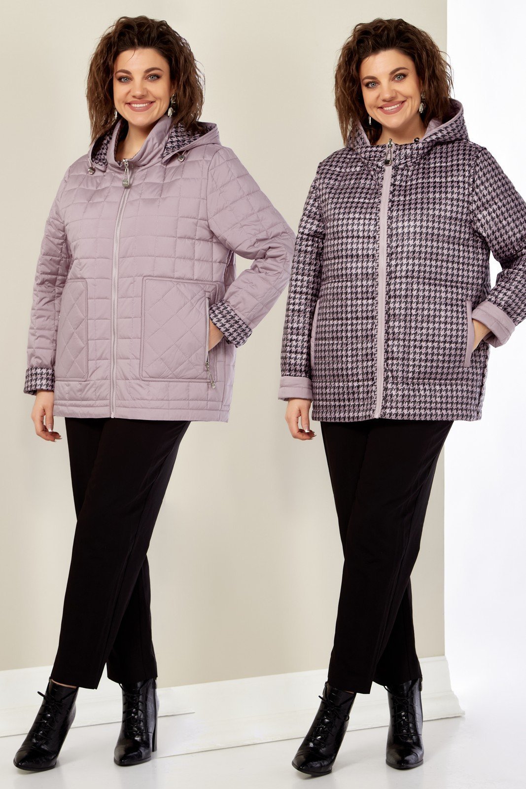 Куртка 2182 пудра Shetti купить в интернет магазине Велесмода